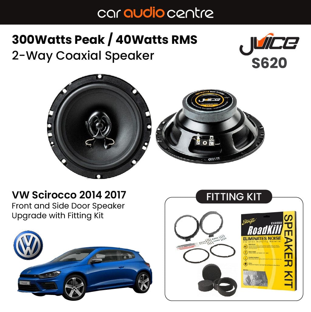 Juice 6.5" 165mm 300W Speaker Upgrade Kit for VW Scirocco (2014-2017) – Car Audio Centre
