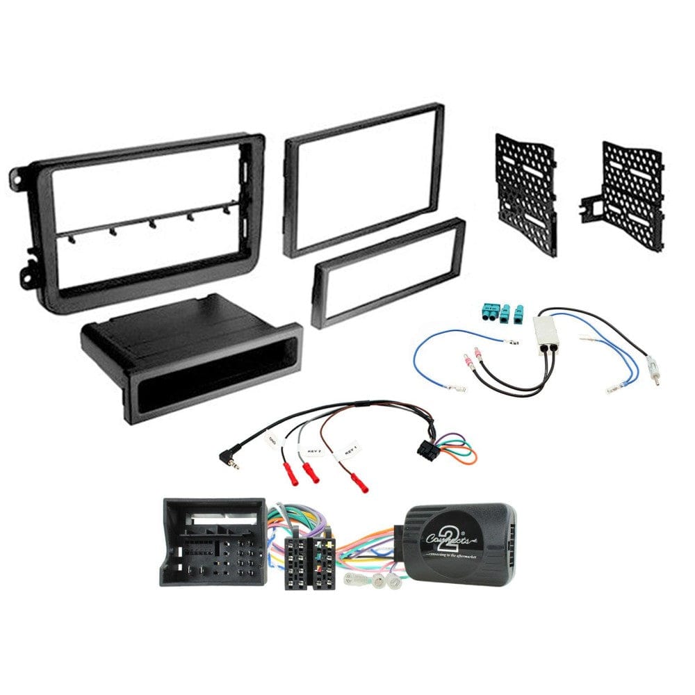 Connects2 CTKVW23 Volkswagen Single/Double DIN Installation Kit – Car ...