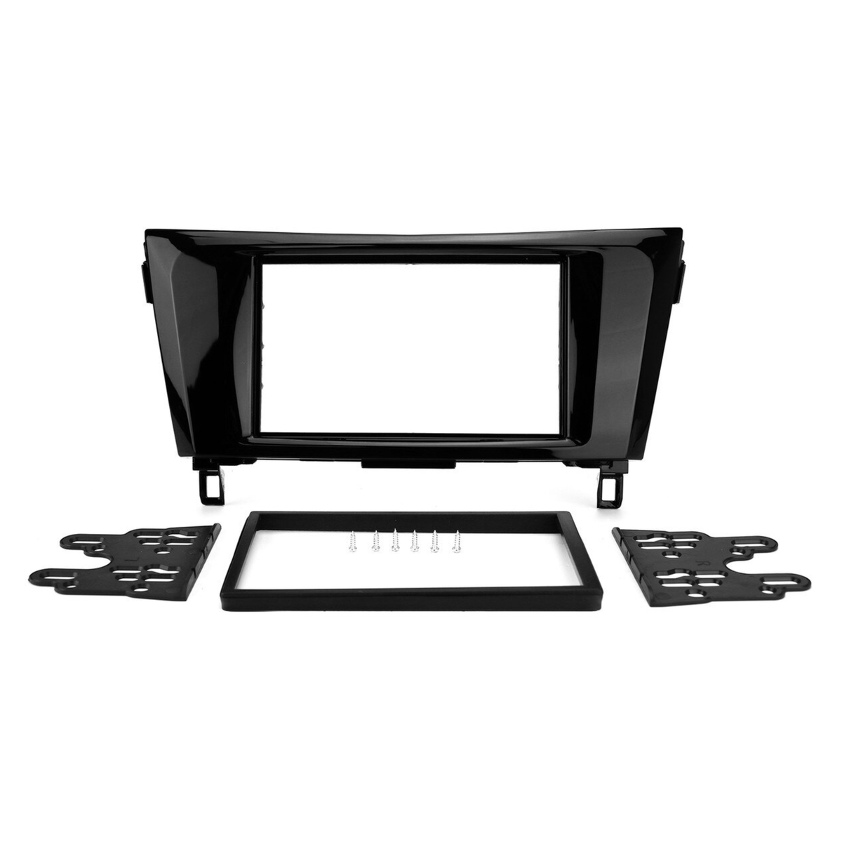 Connects2 CT23NS20.2 for Nissan Double Din Fascia Plate (Gloss Black ...