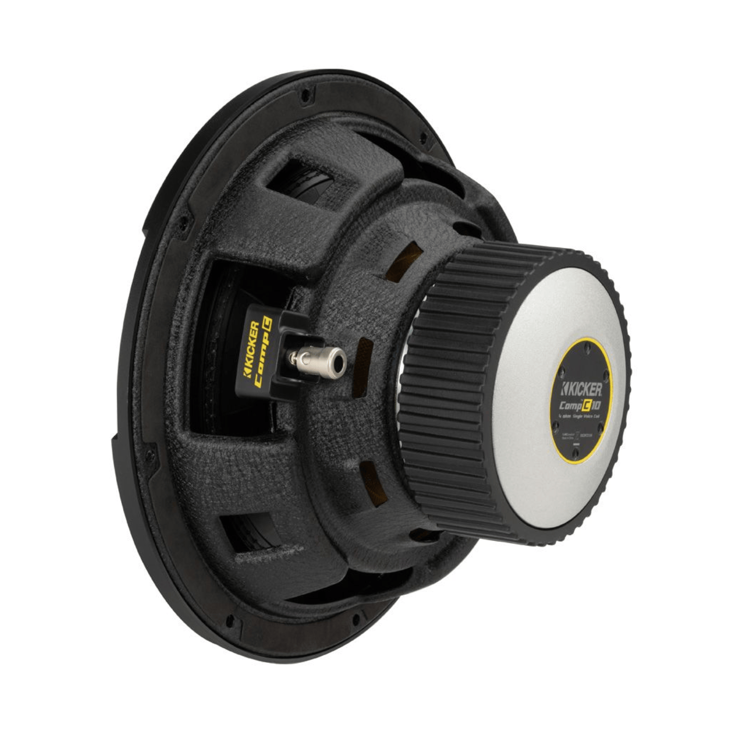 Kicker 50CWCS104 CompC 10" Single Voice Coil Subwoofer - 4 Ohm – Car ...