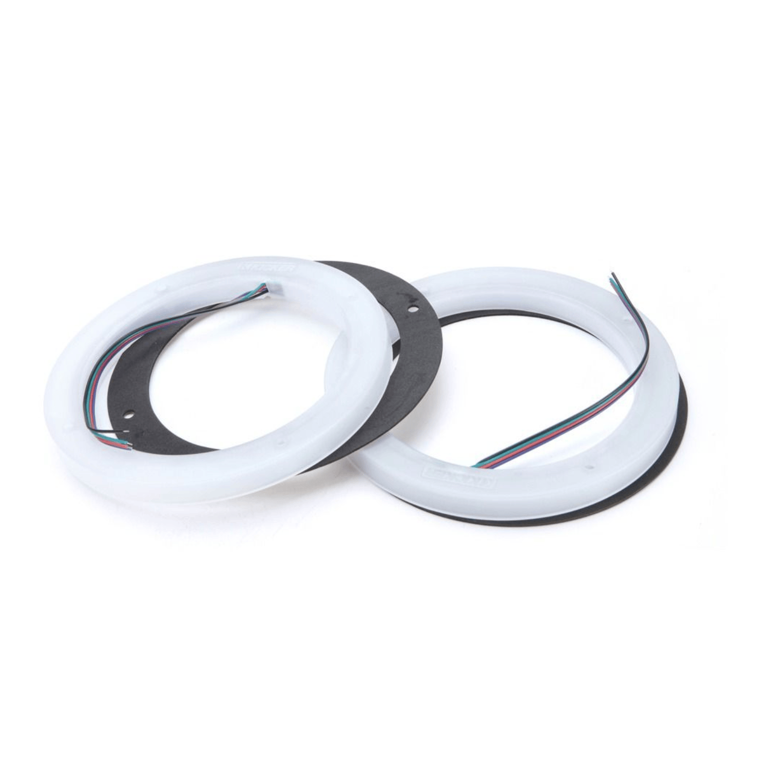 Kicker 50KLSR65 6.5" Weatherproof LED Lighted Speaker Ring, Pair, RoHS ...