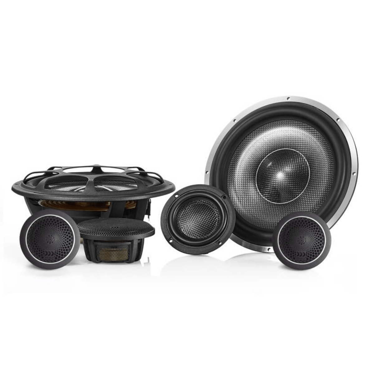 Morel Elate Carbon 9" 3-Way Component Speaker Set - Active (MOR ELAT C ...
