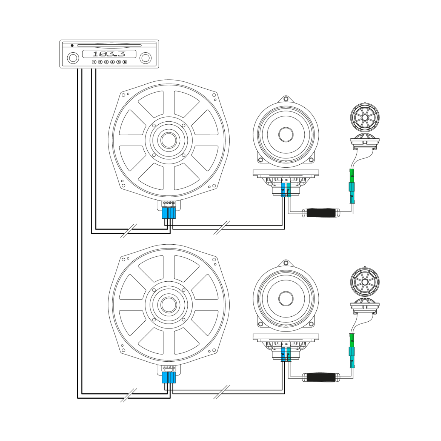 MTX TX6BMWF BMW & Mini Replacement Speaker System - Large Frame – Car ...