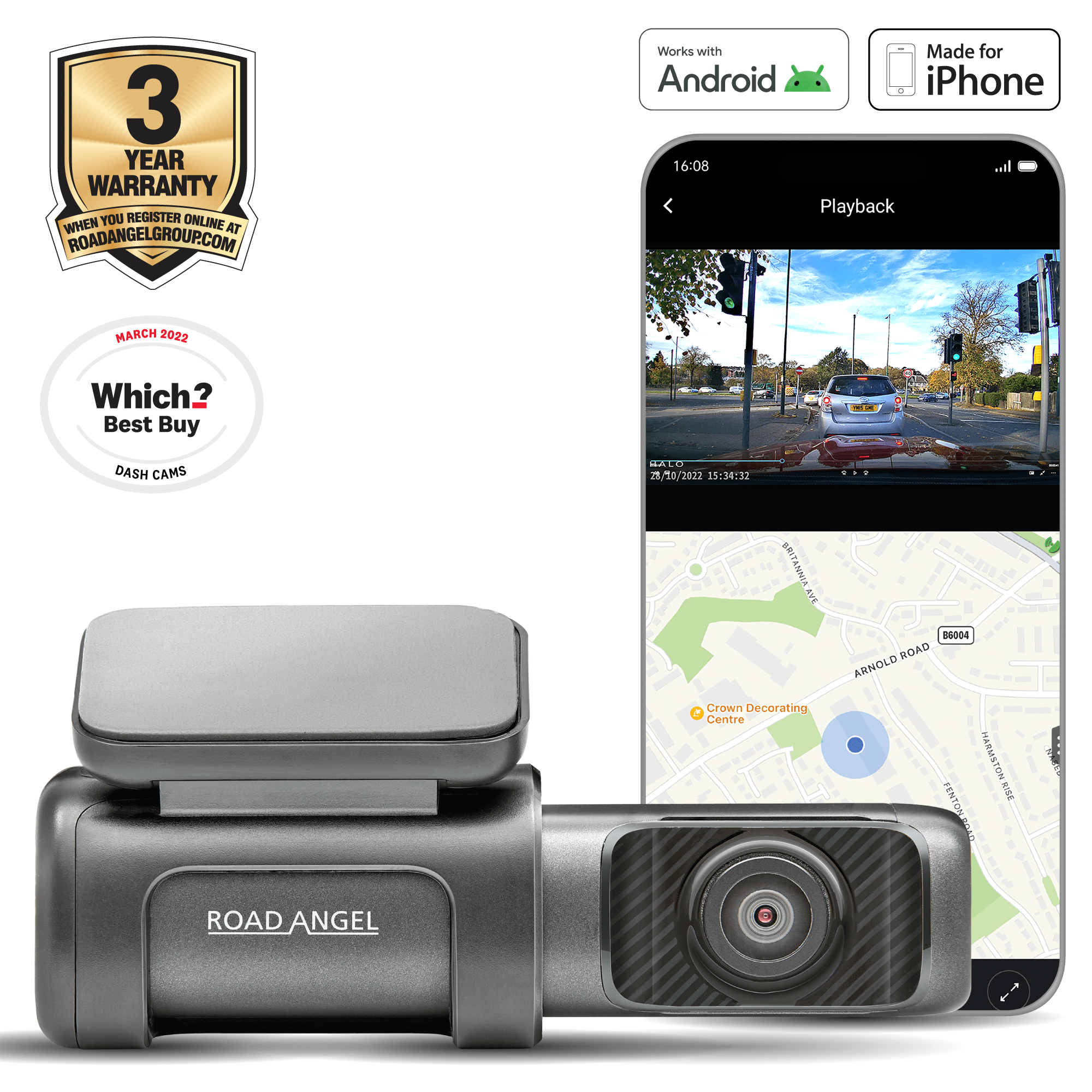 Road Angel Halo Ultra, Dash Cam Which Best Buy Dash Cam 2022 – Car ...