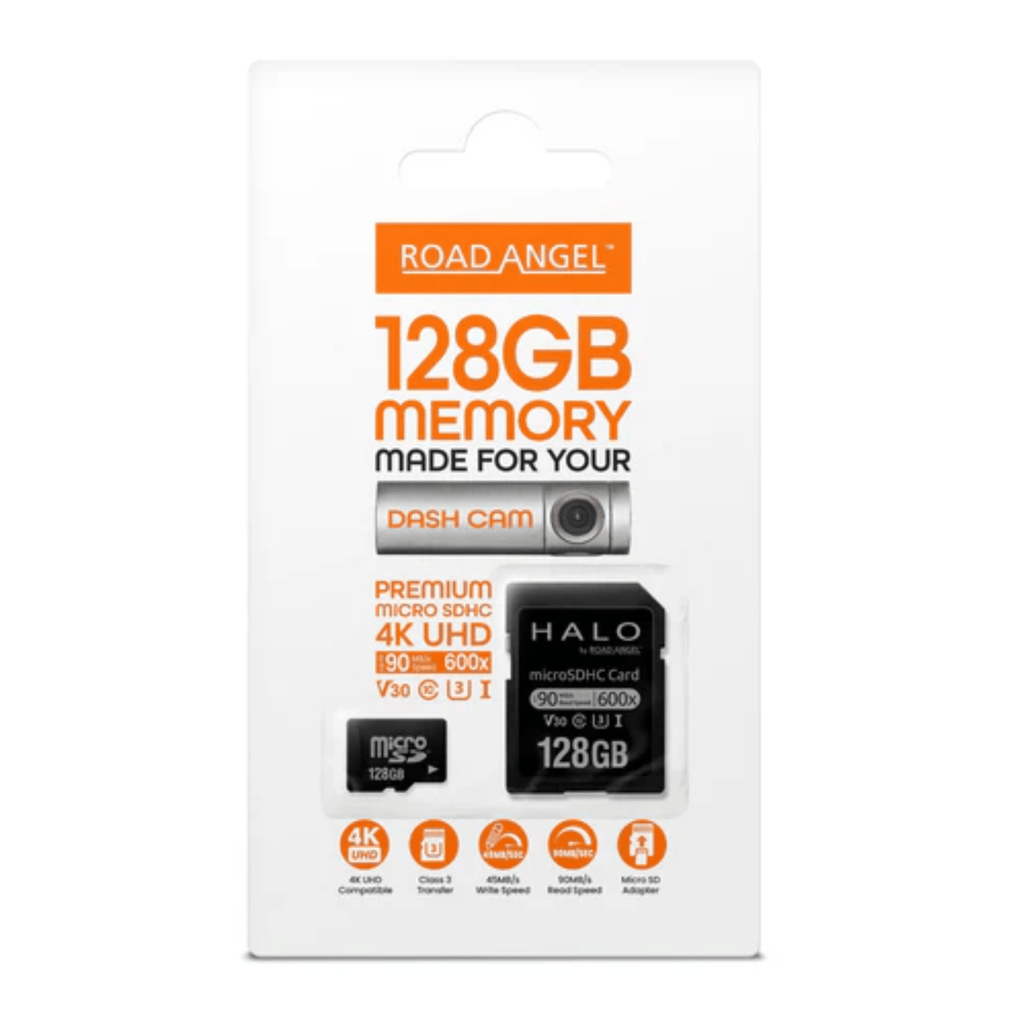 Road Angel RSD128 Halo Micro SD card 128GB U3 – Car Audio Centre