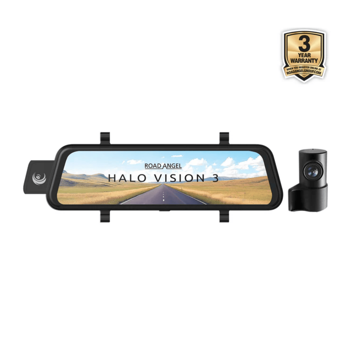 Road Angel Halo Vision 3 – 4K 2160p & 1080p Front & Rear Anti-Glare Mi ...