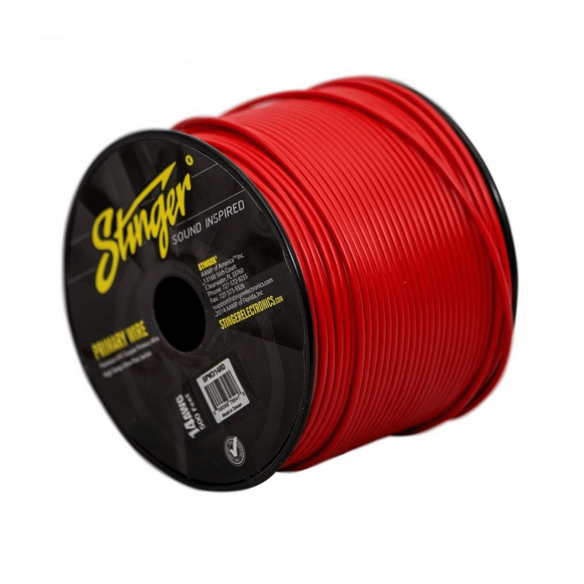 Stinger SPW314RD 14 Gauge Pro Power Wire Red 500ft Roll – Car Audio Centre